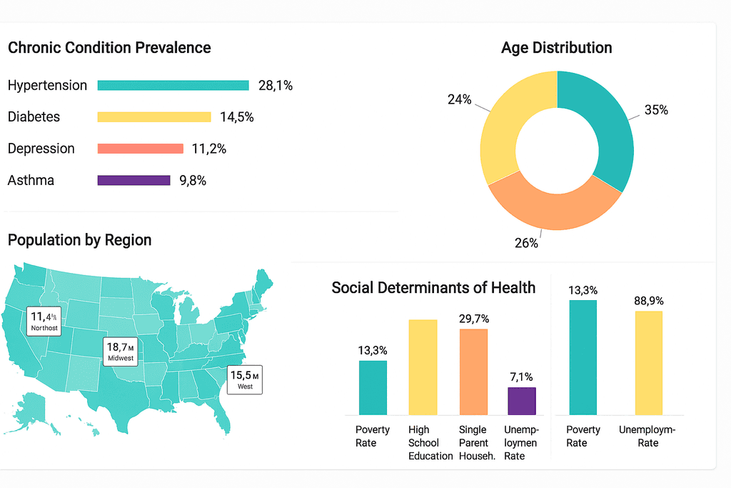 10 Healthcare Dashboard Examples + Key Metrics To Track in 2025