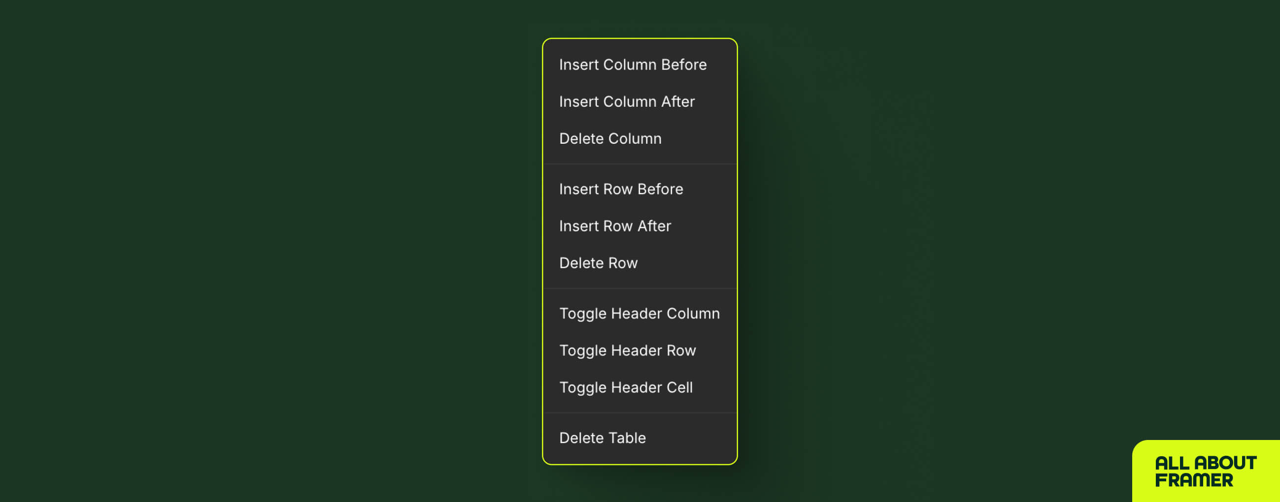 Framer CMS Tables: Complete Guide to the New Update - All About Framer