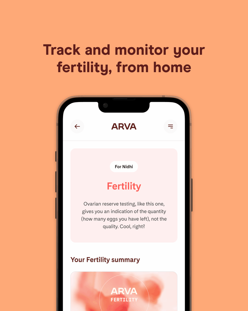 Arva | Fertility on your timeline