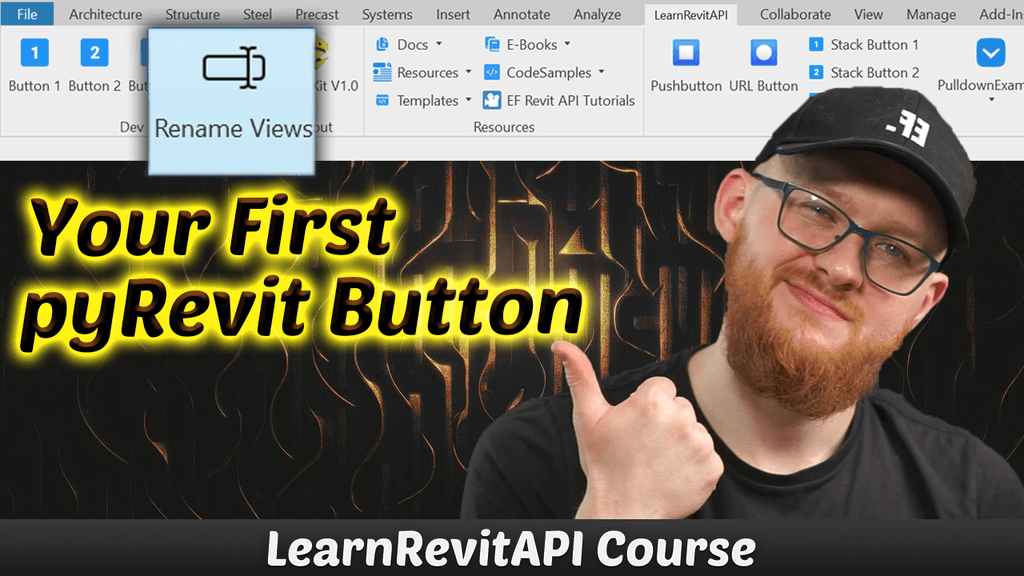 Revit API Course - EP.6 - Your First Revit Add-In with pyRevit