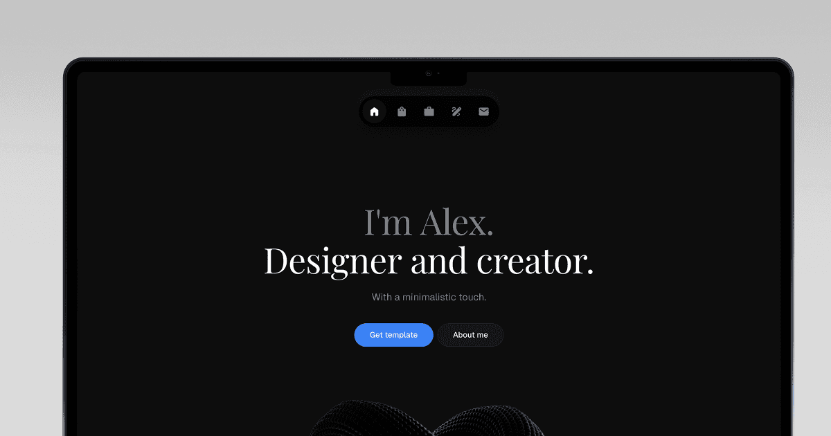 Personal / Portfolio Template for Framer