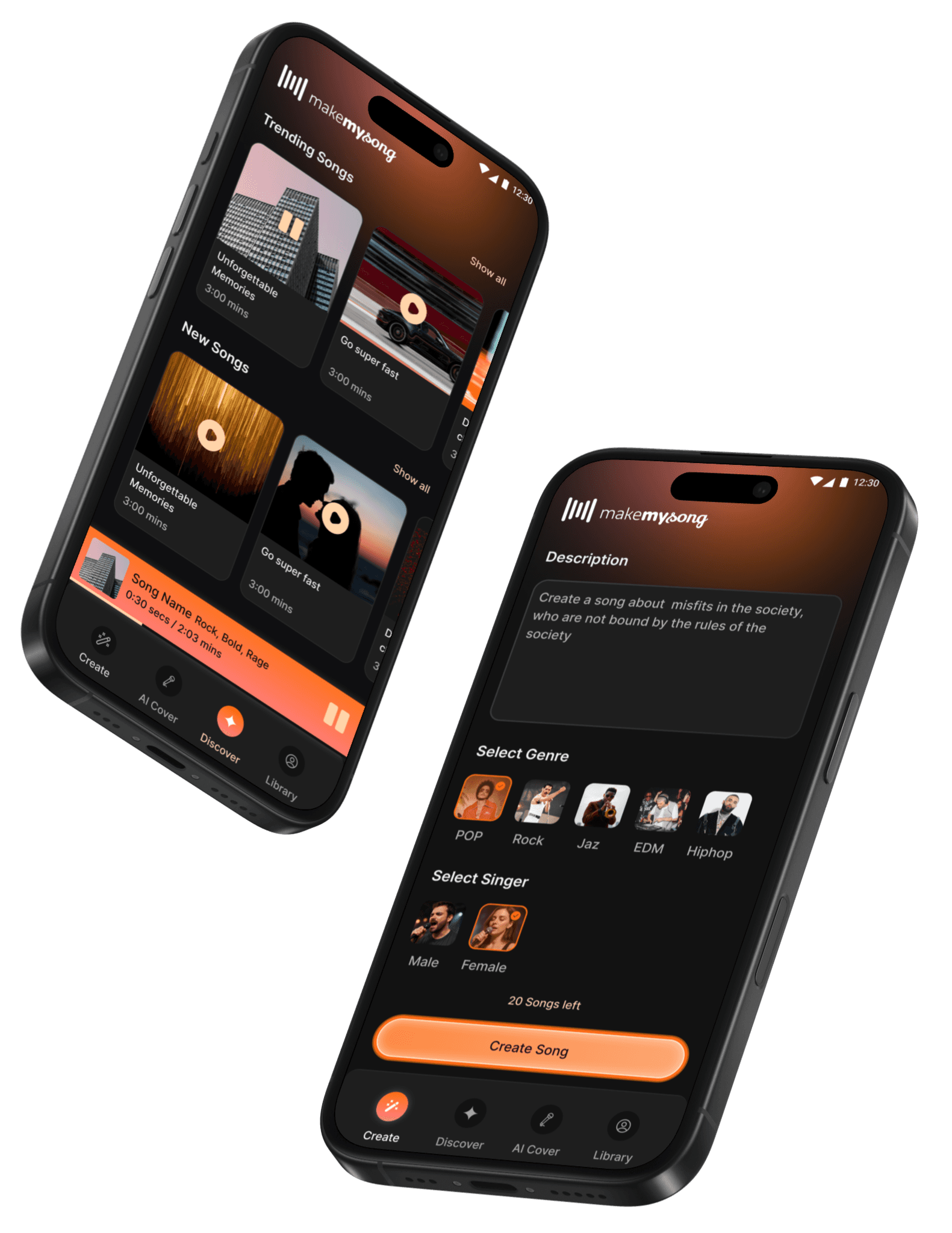 MakeMySong - Create songs in your own voice