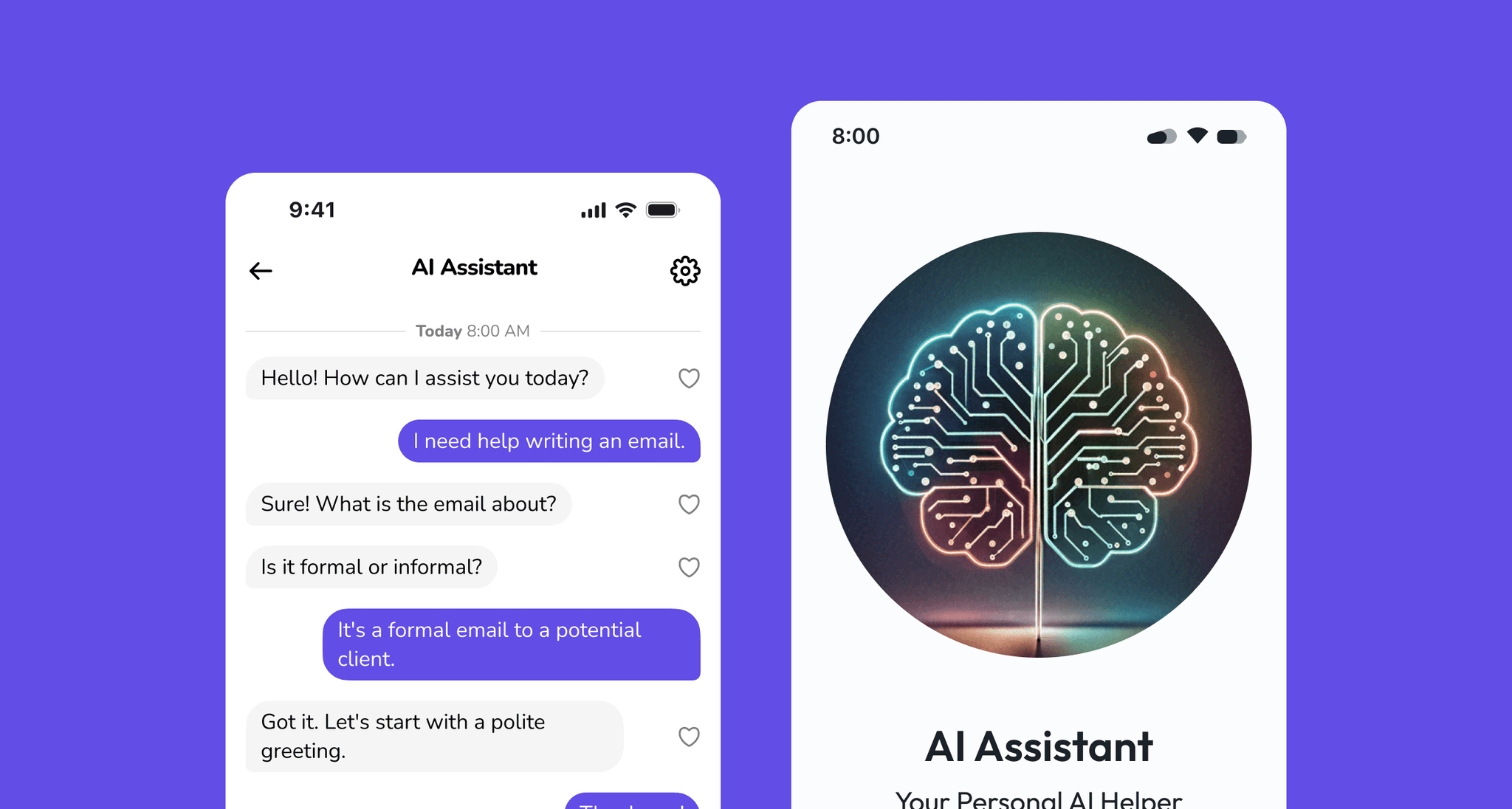 Generative AI App UI Design Template | Generative AI App Design