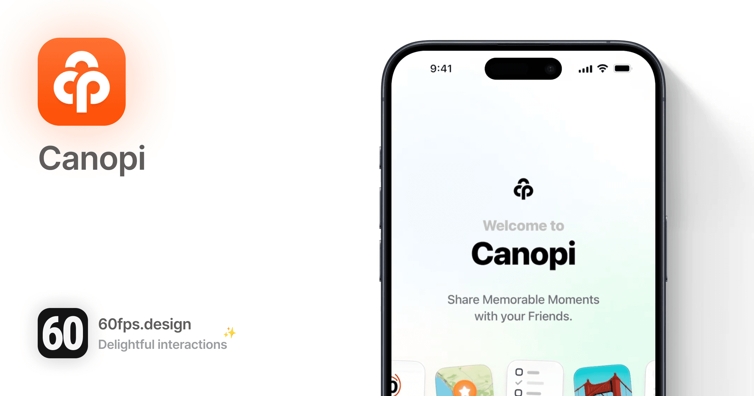 Canopi iOS App UI/UX animation