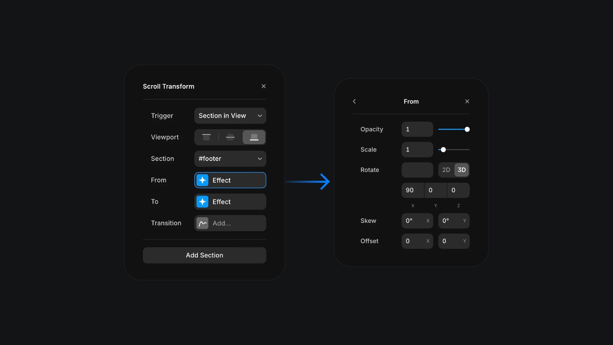 Rainbow Stretching Footer Animation in Framer — Framer Resource