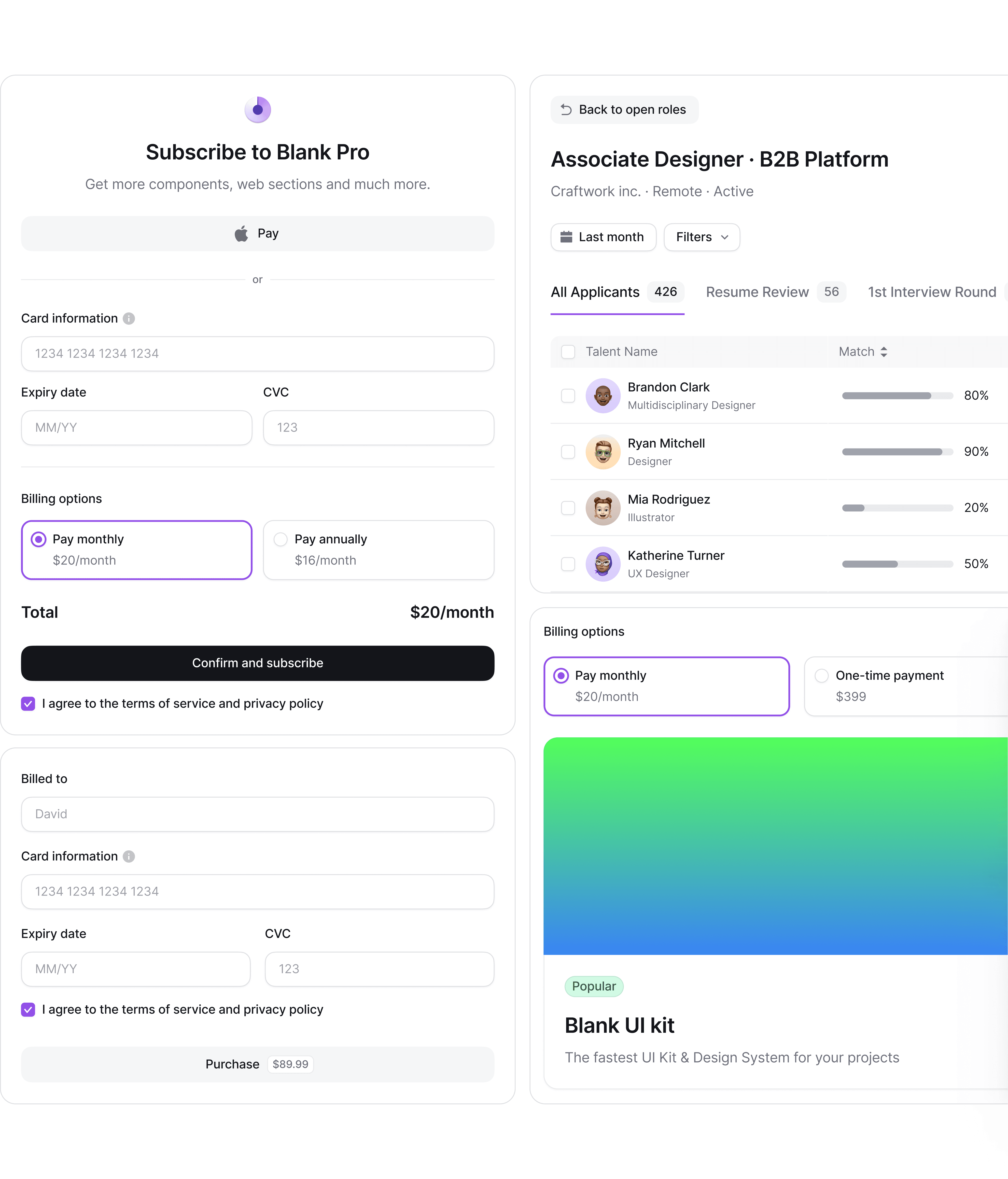 Blank: Figma UI kit and Design system