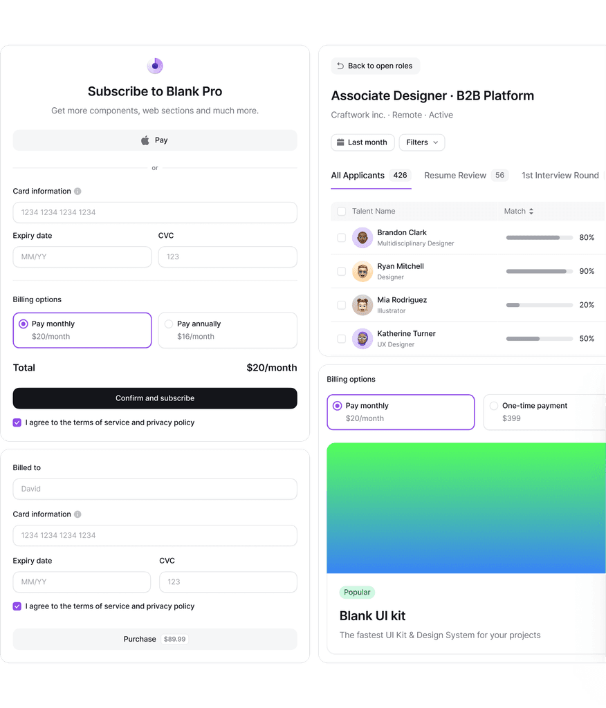 Blank: Figma UI kit and Design system
