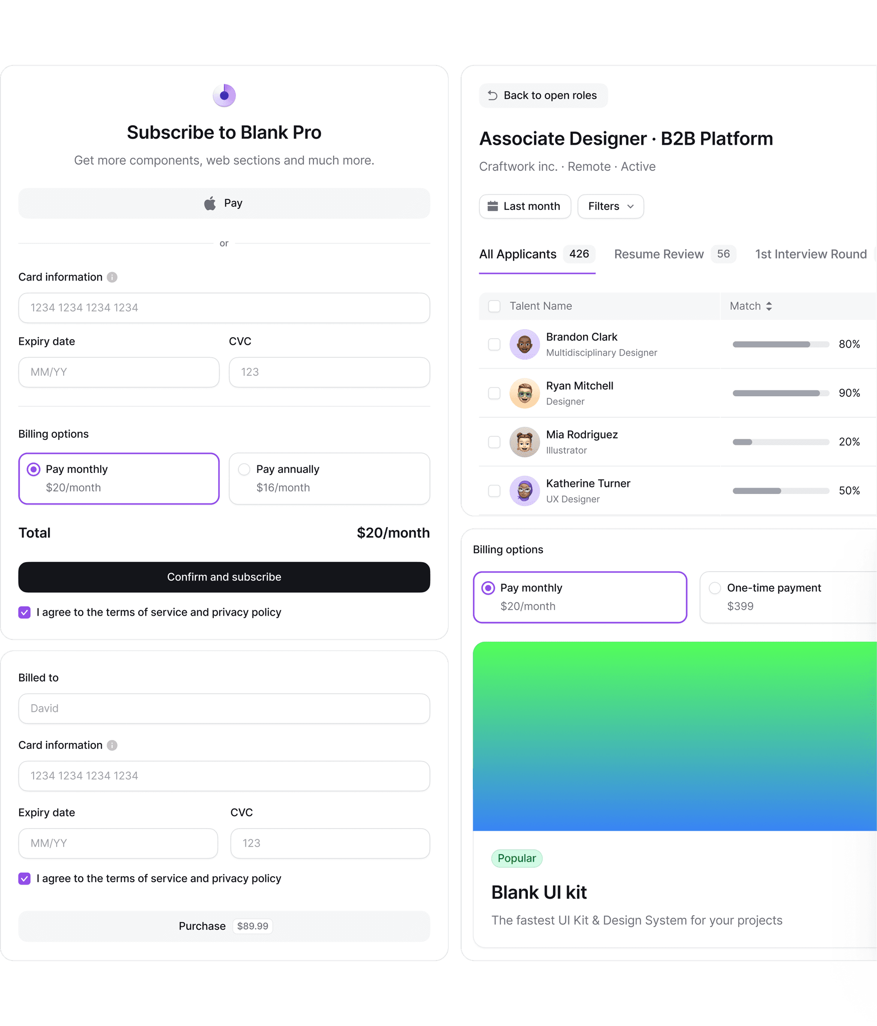 Blank: Figma UI kit and Design system