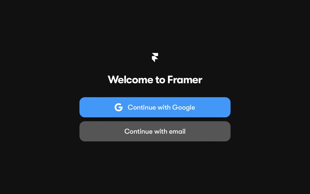 Creating a Framer account — Framer Help