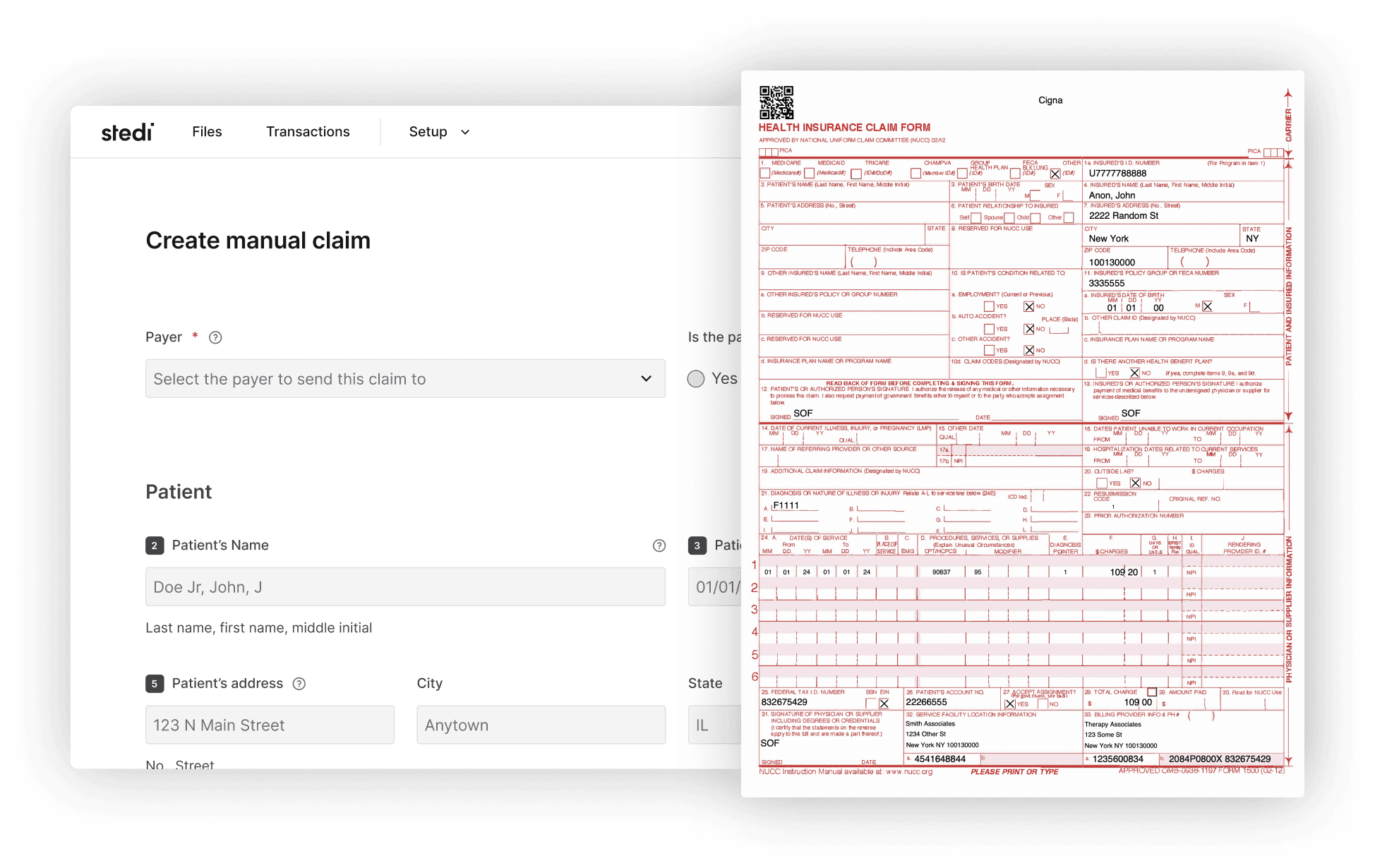 Claims processing - Stedi