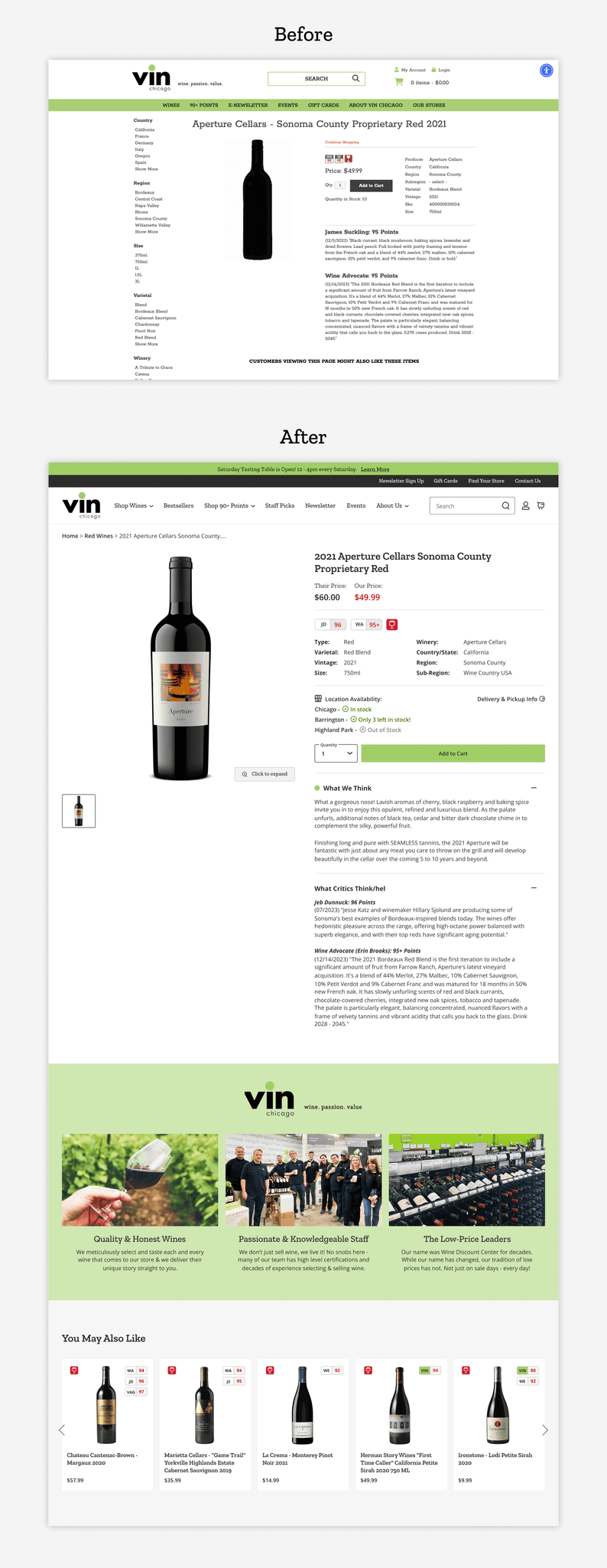 Christine Ashley Designs | A Digital Redesign for Vin Chicago