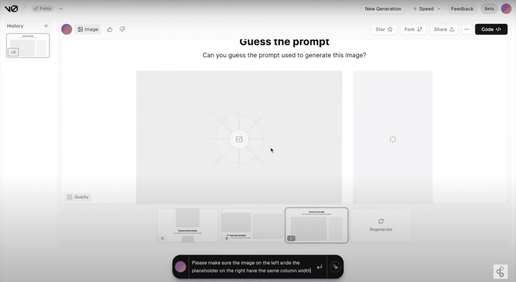 Generative Fullstack: Frontend UI with Vercel v0 and Backend with BuildShip