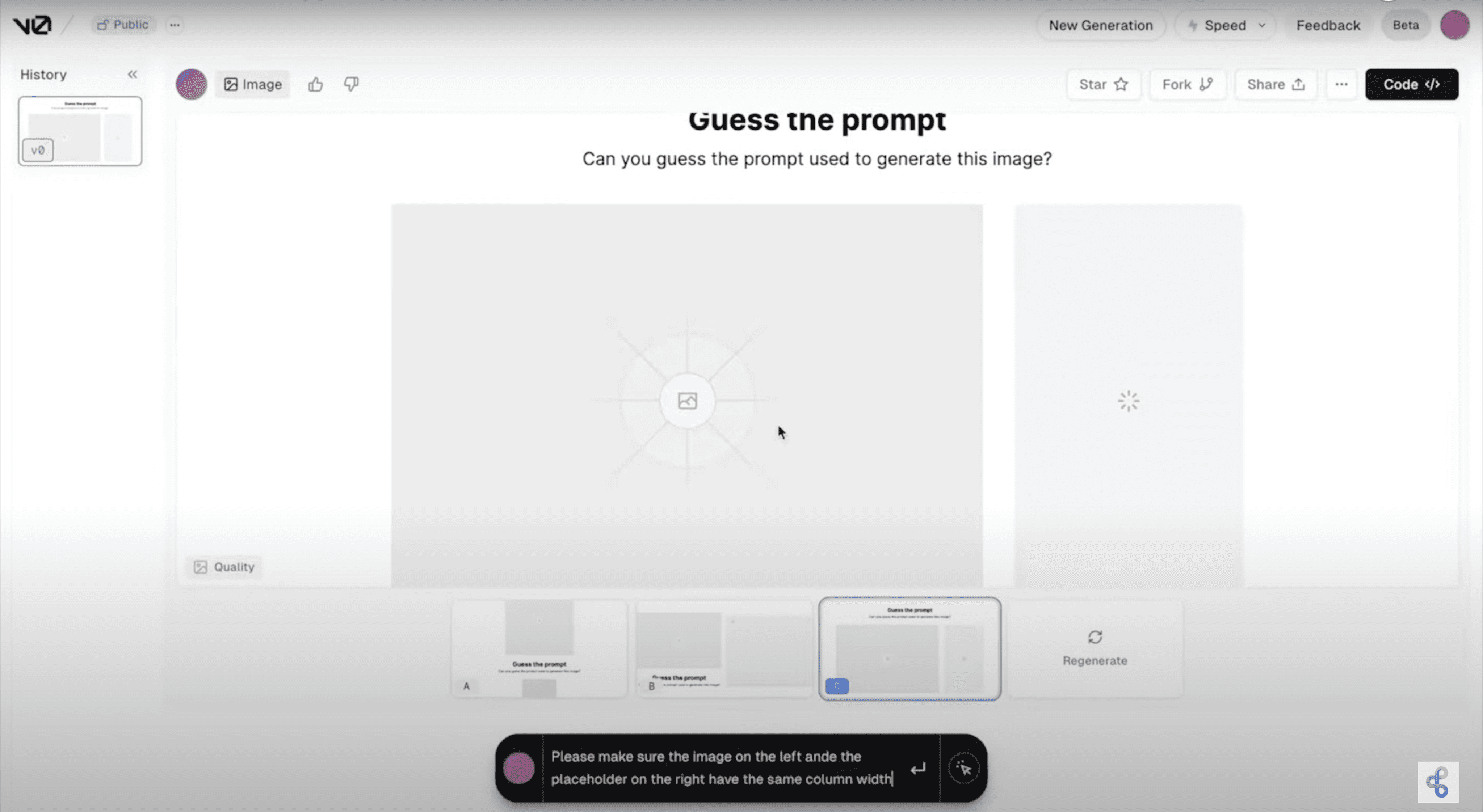 Generative Fullstack: Frontend UI with Vercel v0 and Backend with BuildShip
