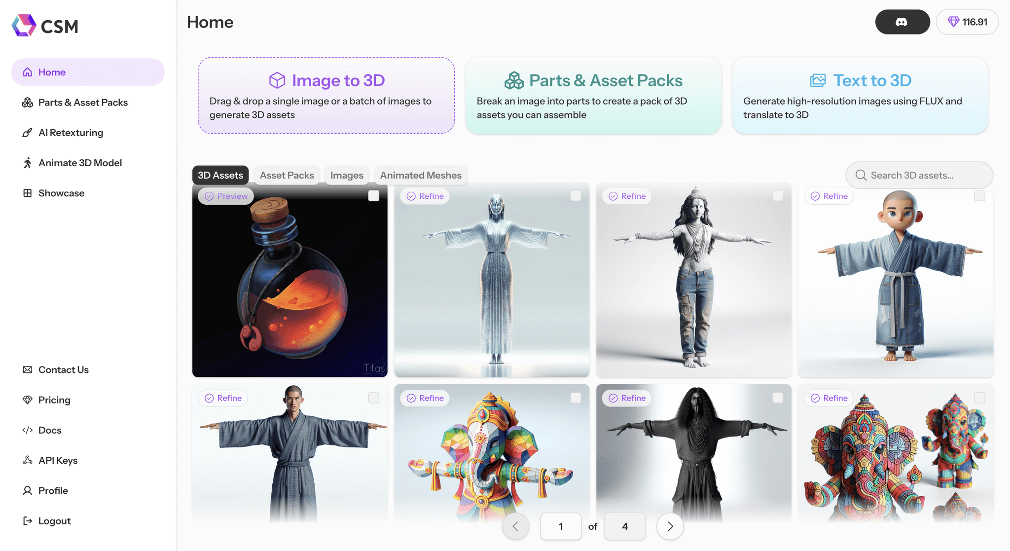 Make your first 3D asset - CSM — 3D AI with Common Sense
