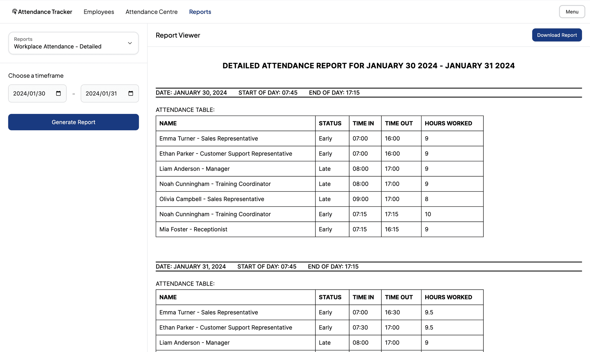 Attendance Tracker - Effortless attendance tracking.
