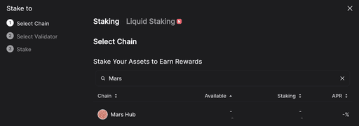 How to Stake Mars (MARS) : Step by Step Guide