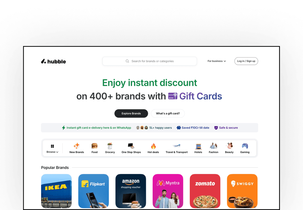 Hubble | Loyalty, Rewards & Gift Cards