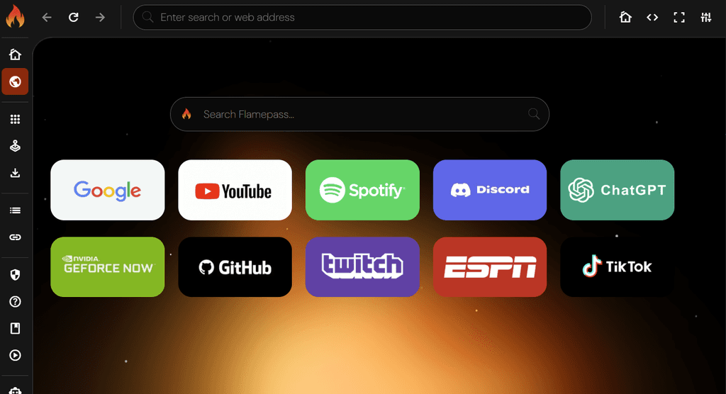 Flamepass - Homepage