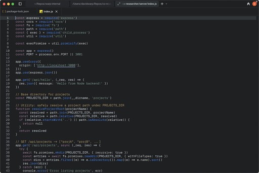 Warp: The Agentic Development Environment