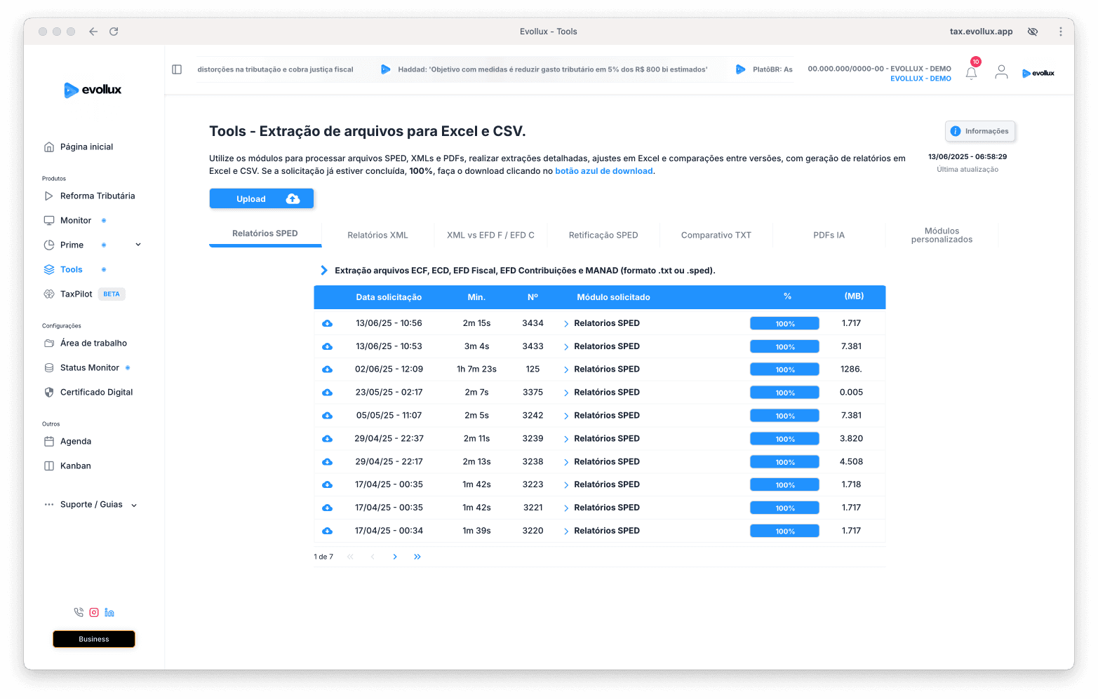 Evollux - Tax simplificado