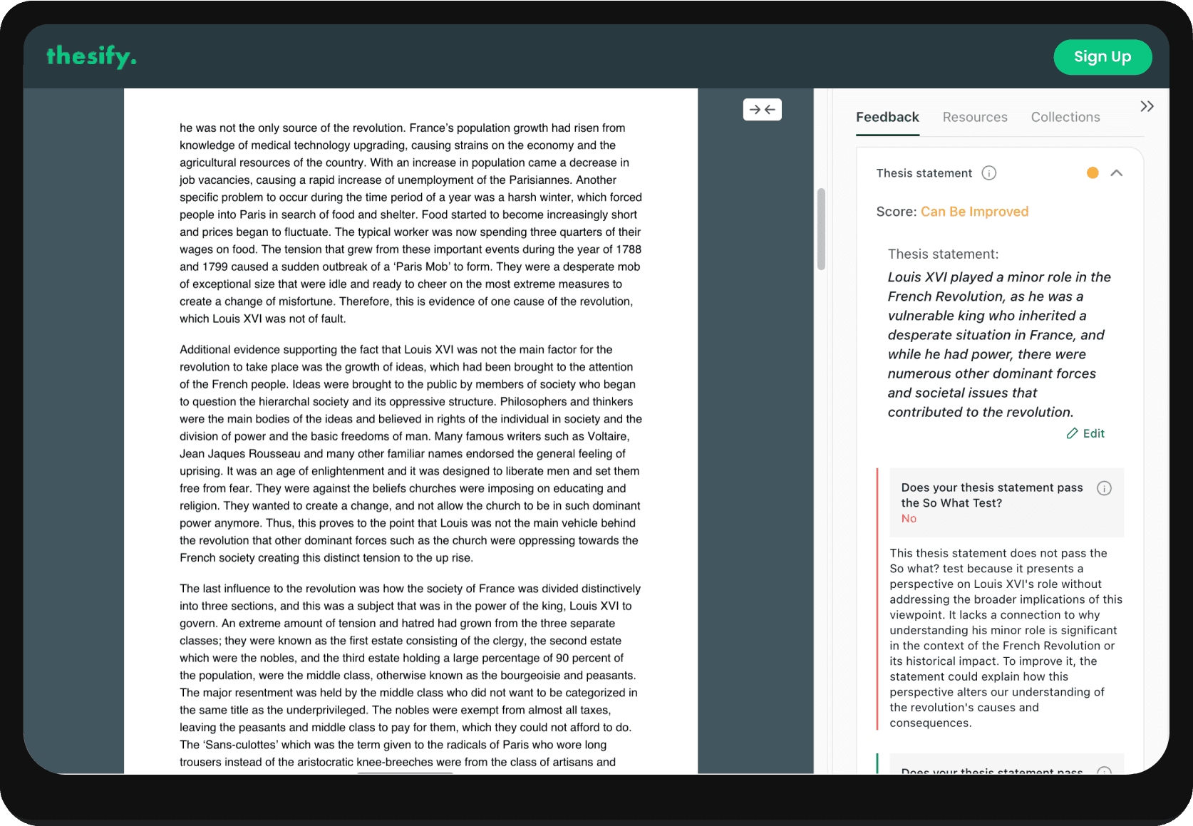 AI Thesis Writing Assistant for Students | Thesify