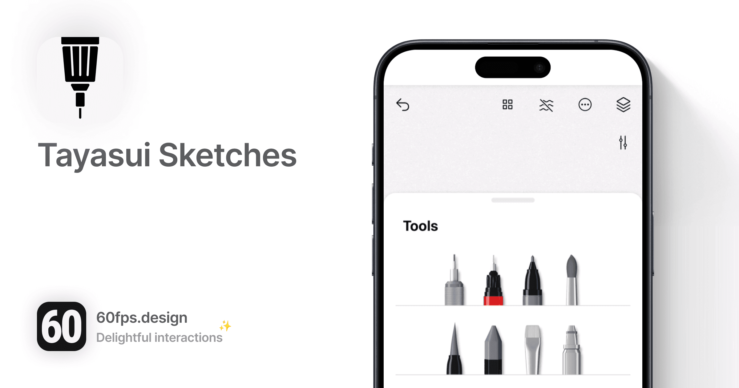 Tayasui Sketches iOS App UI/UX animation