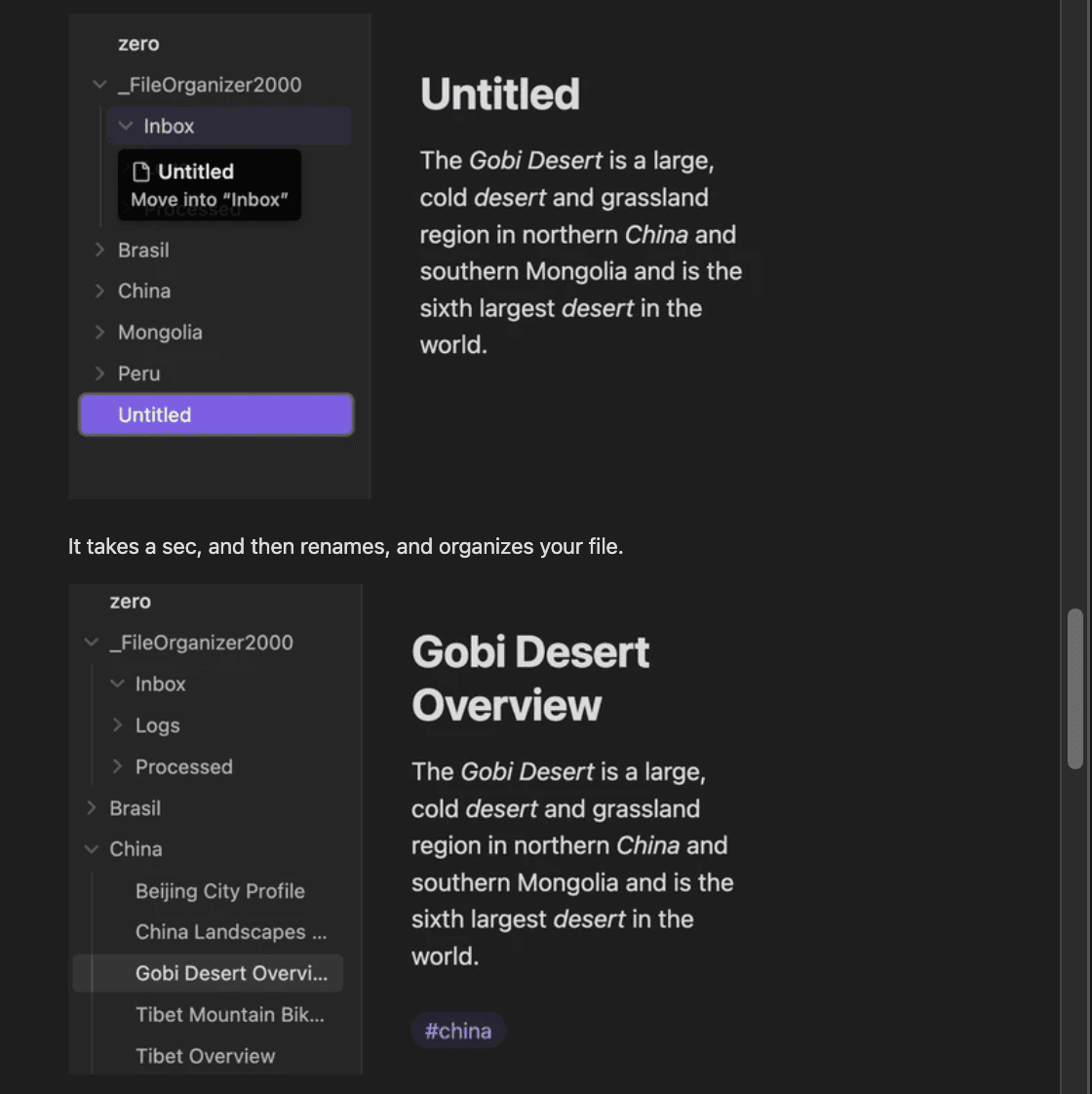 AI Obsidian File Organizer Plugin - Automatically Organize Your Notes