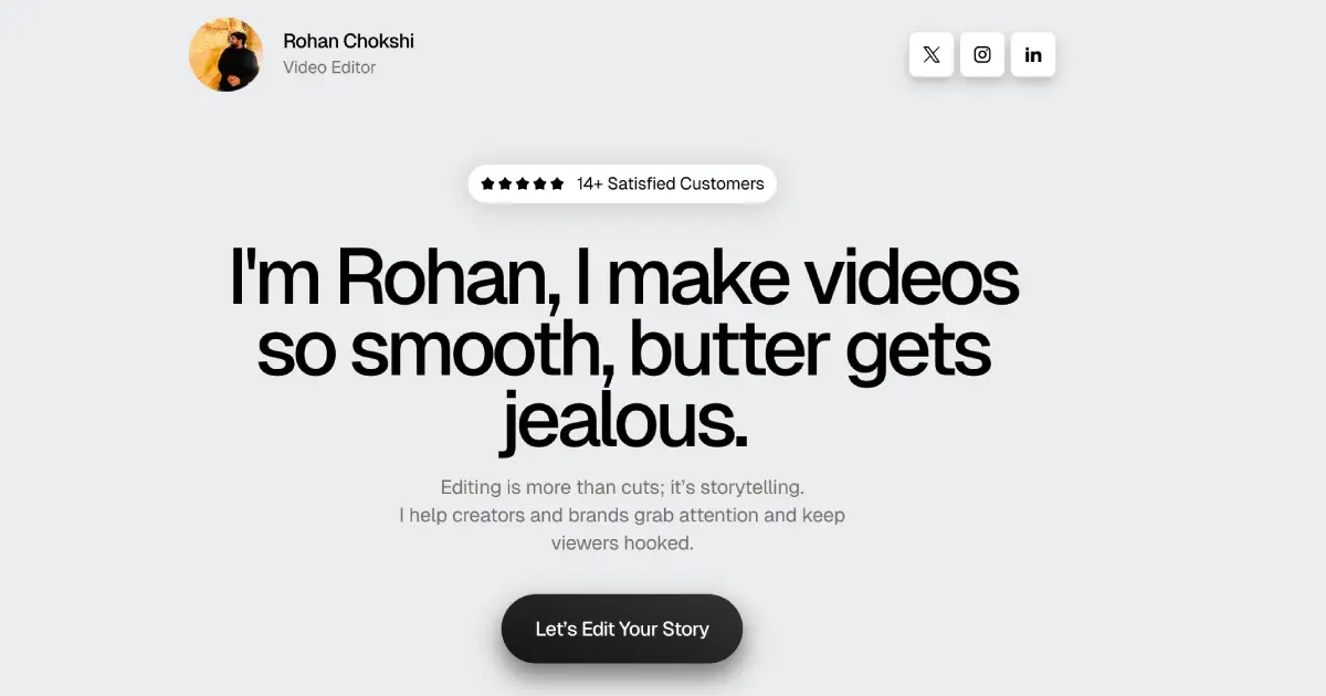 Rohan Chokshi's Portfolio
