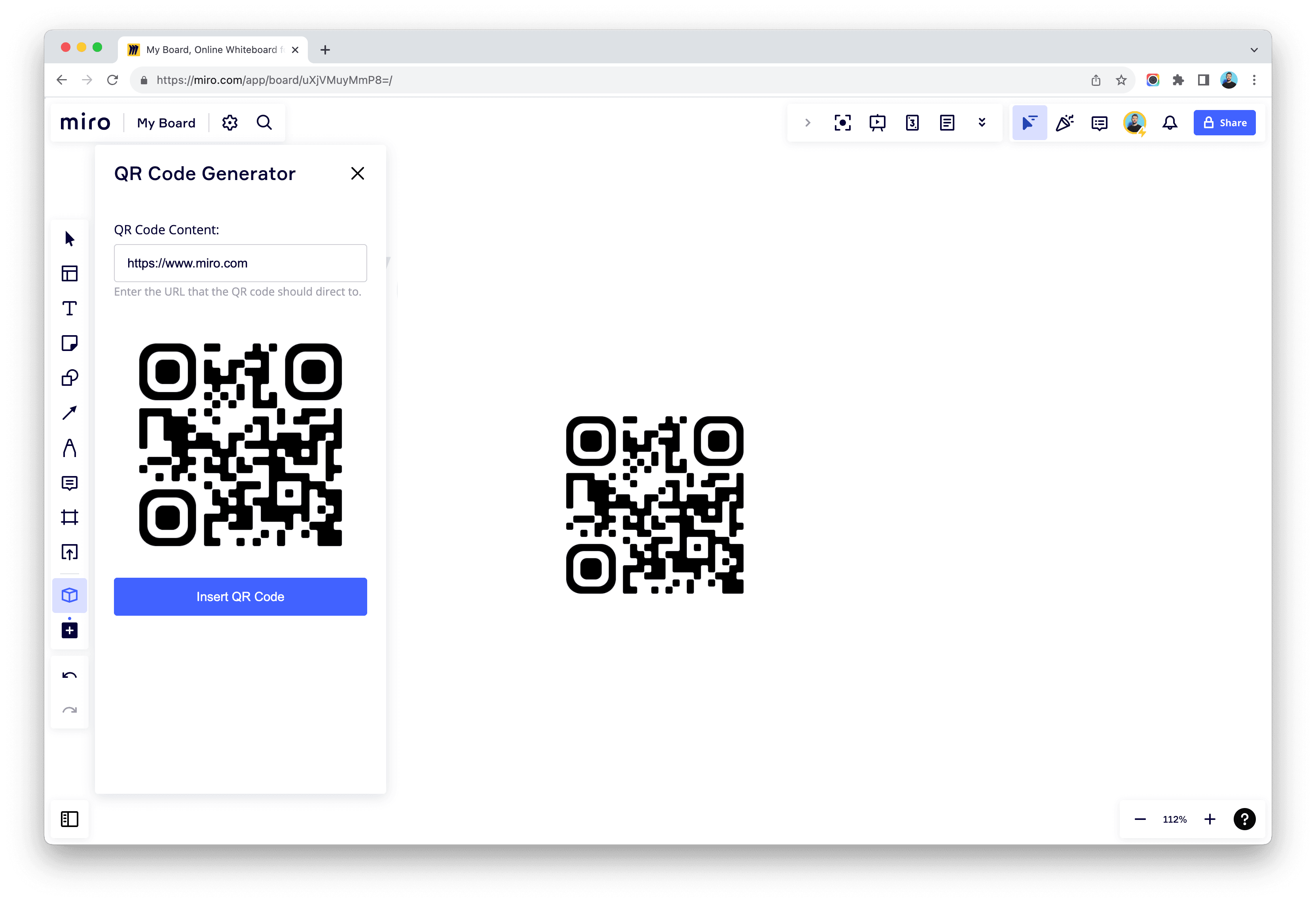 QR Code Generator for Miro
