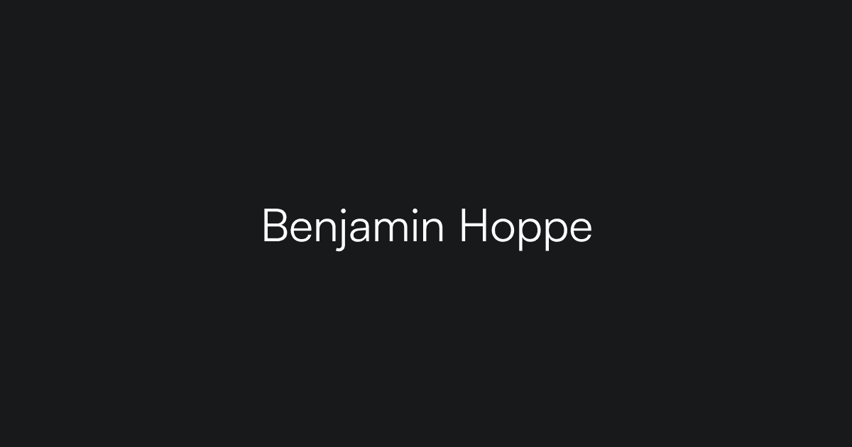 Benjamin Hoppe