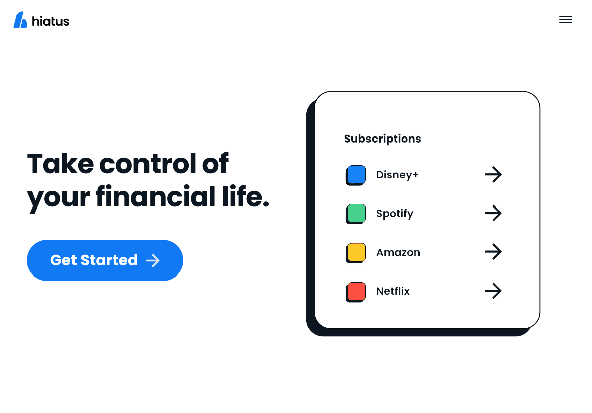 Hiatus | Find and Cancel Subscriptions, Budget, Track Expenses