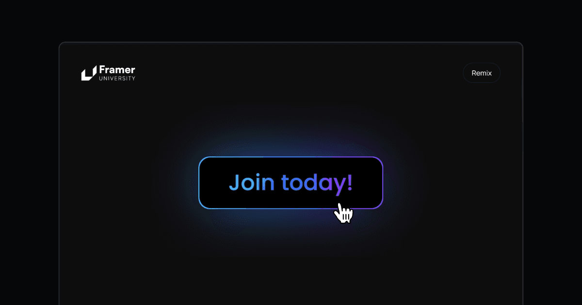 Gradient Hover by Framer University