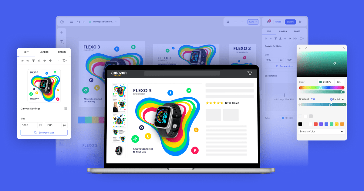 Glorify - Online Graphic Design Tool for E-com Business Owners