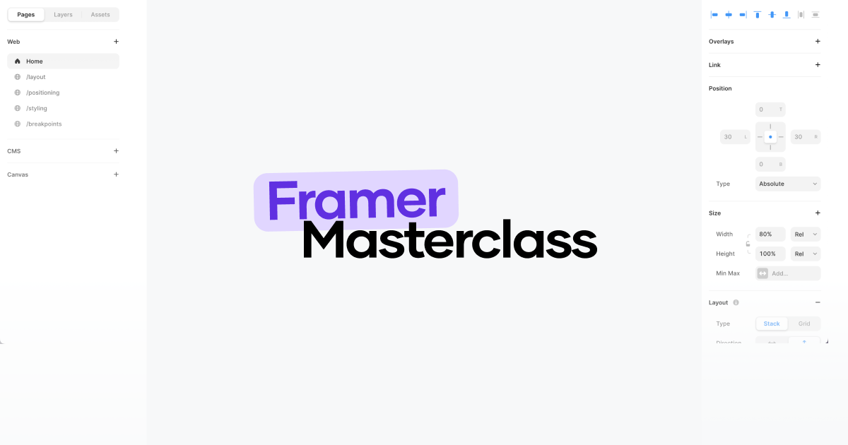 Ultimate Framer Masterclass | Course