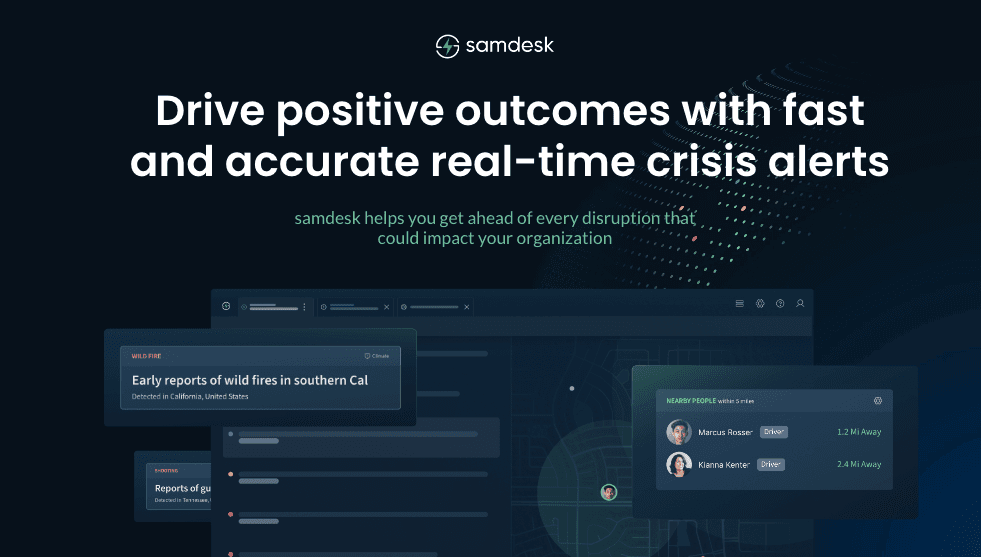 Real-time Crisis Alerts | Samdesk