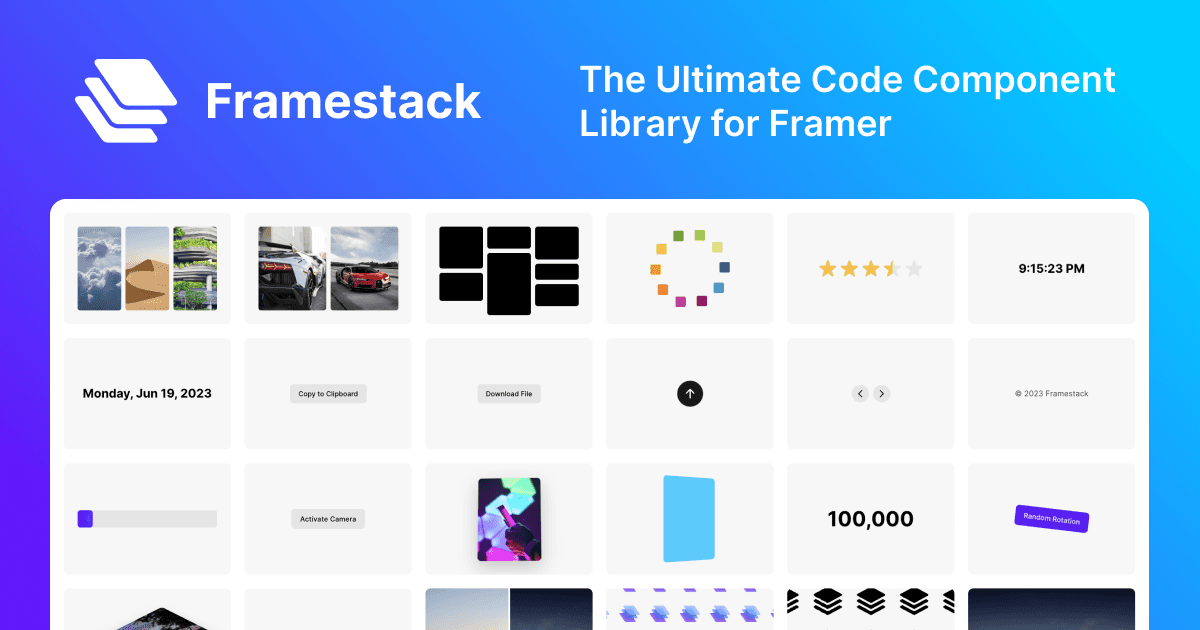 Scroll Progress Bar Framer Component | Framestack