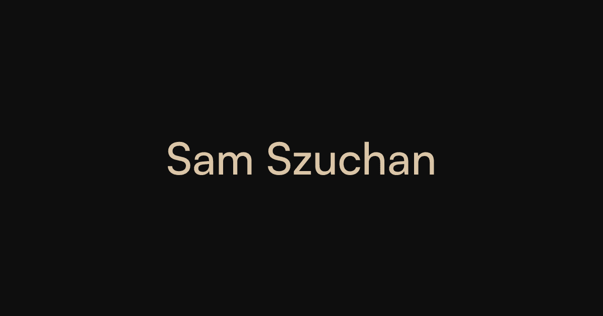 Sam Szuchan